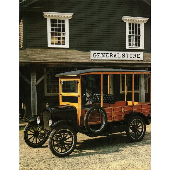 None | Other | Ford Model T Depot Hack 98s Art Print Retro Kitsch Wall ...